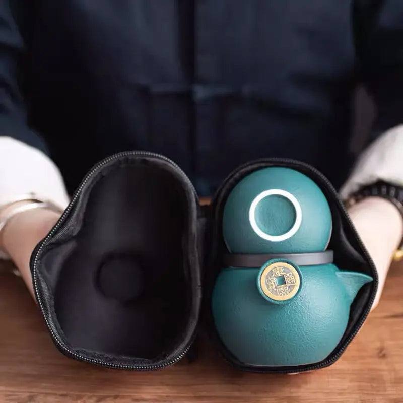Ceramic Travel Tea Set TS7