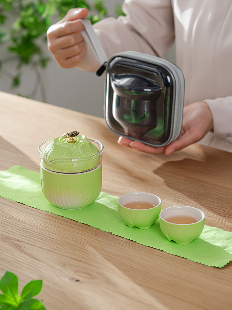 Portable Outdoor Cabbage Tea Set TS52