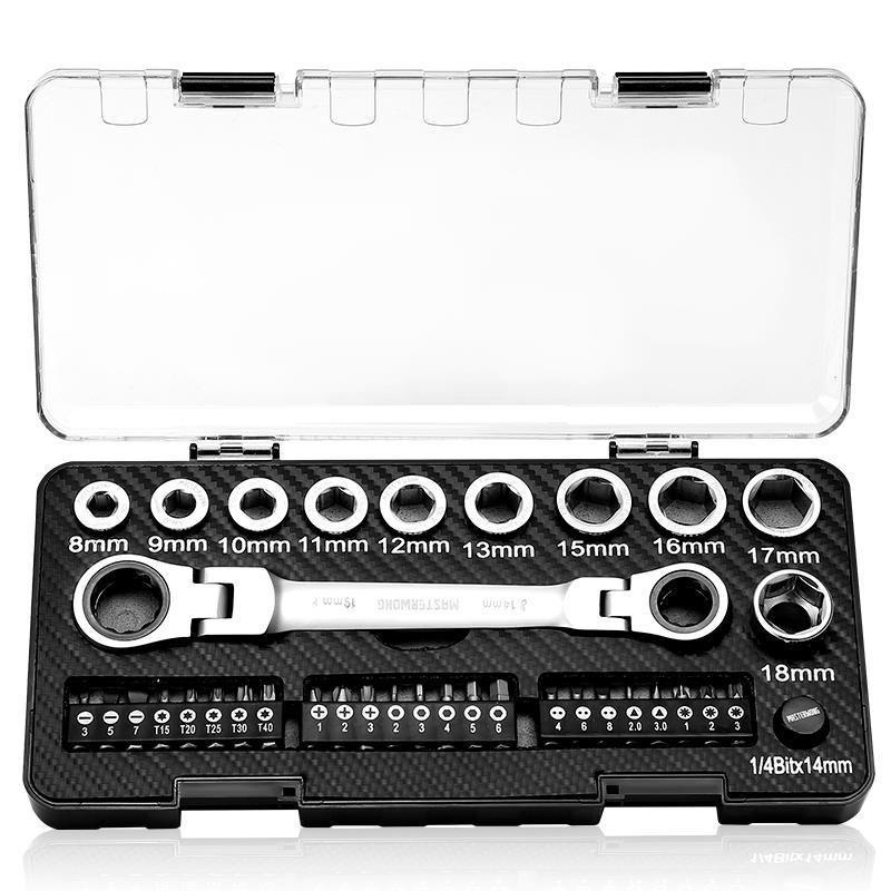 36-Pack Multi-Function Ratchet Wrench Set TL11